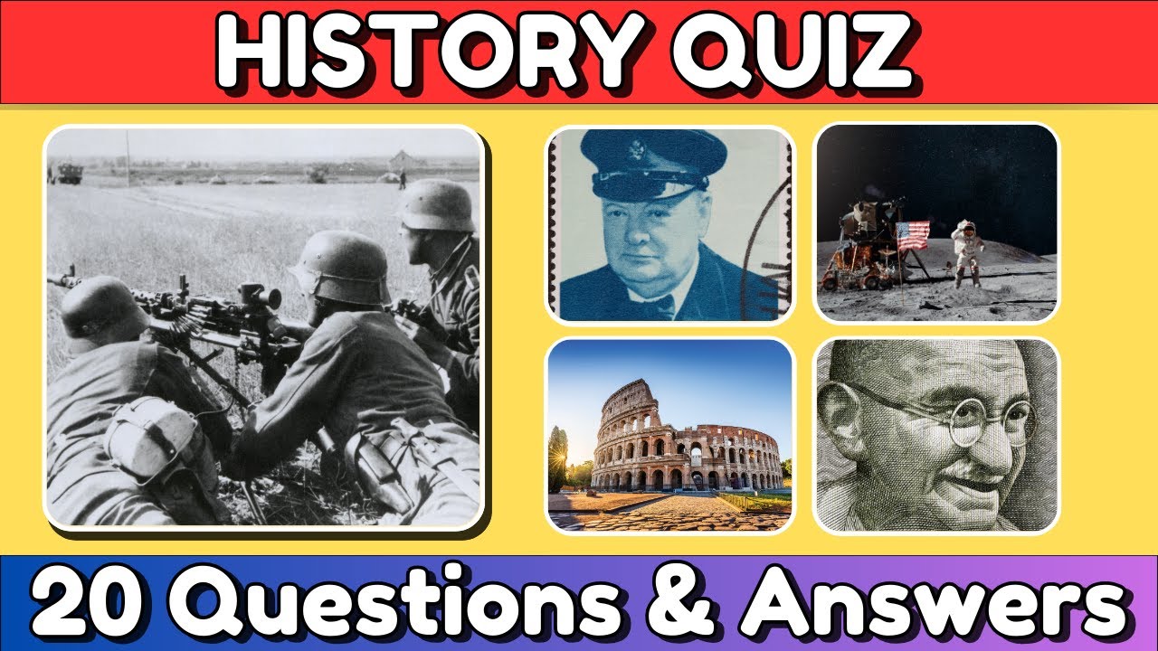 HISTORY TRIVIA QUIZ | 20 World History Quiz Questions and Answers - YouTube