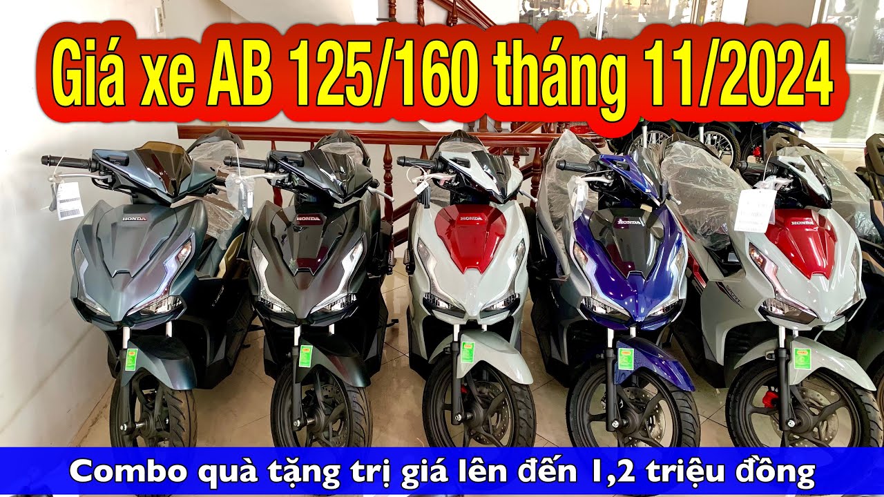 Giá xe ab 125/160 giữa cuối tháng 11/2024 | Ưu đãi cực lớn khi mua ab ...