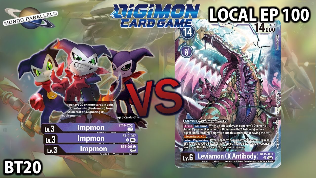 Impmon Rush VS Leviamon | DigimonTCG [BT20] Local EP100 - YouTube