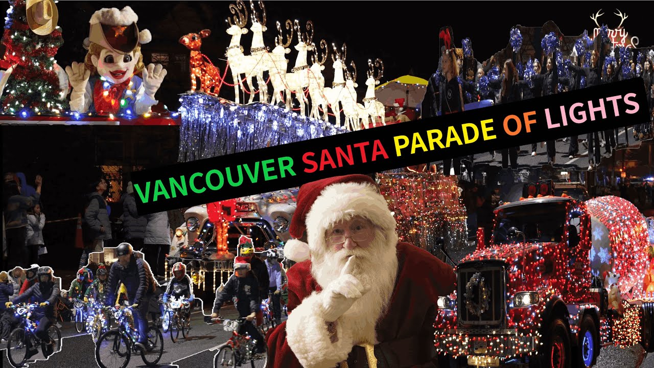 Surrey Canada Santa Parade of Lights, Cloverdale 2023 LIVE - YouTube