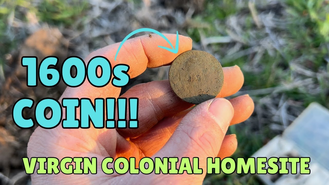 Unearthing 1600s SILVER & COPPER Coins at Virgin Colonial Homesite ...