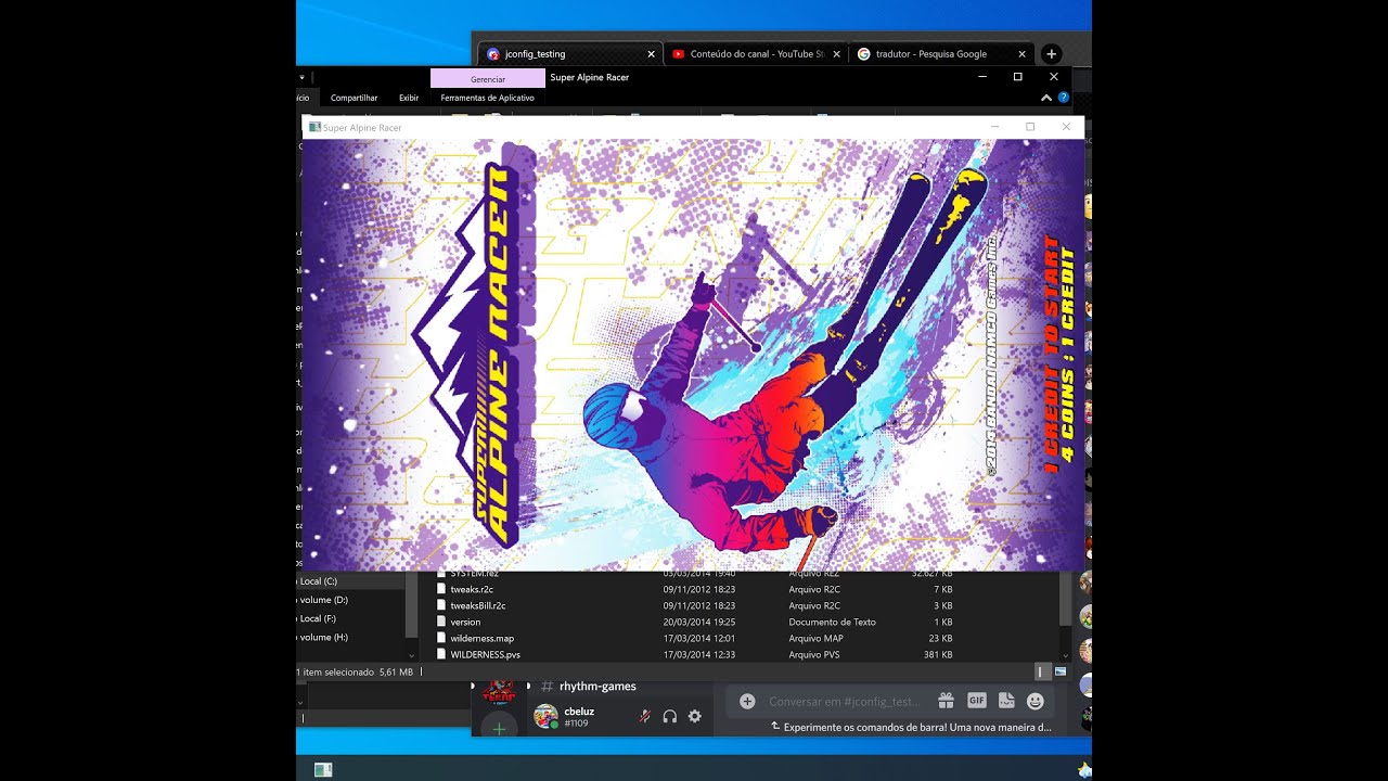Super Alpine Racer PC Arcade Testing... - YouTube