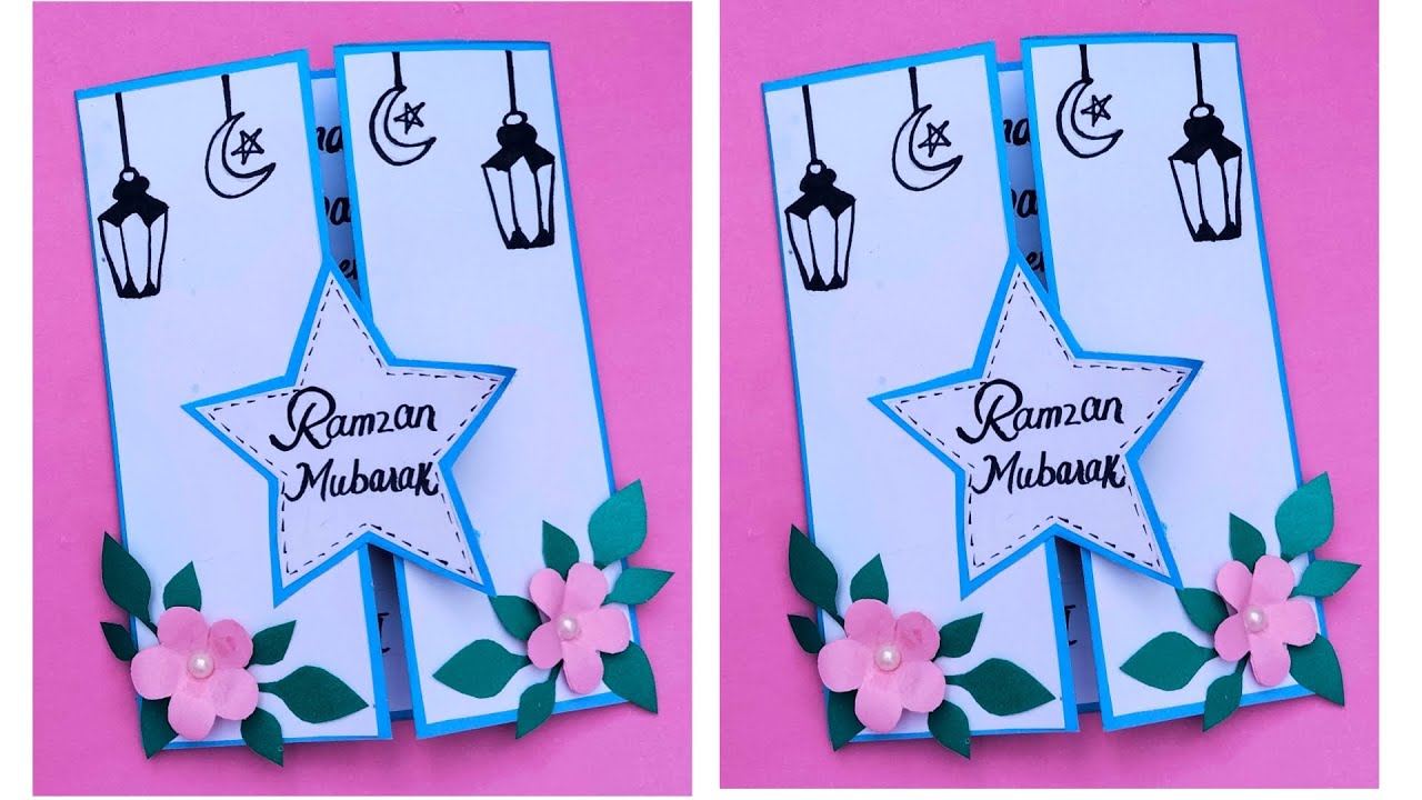 Handmade Ramadan Mubarak Greeting Card /Eid Greeting Card / Card Making ...