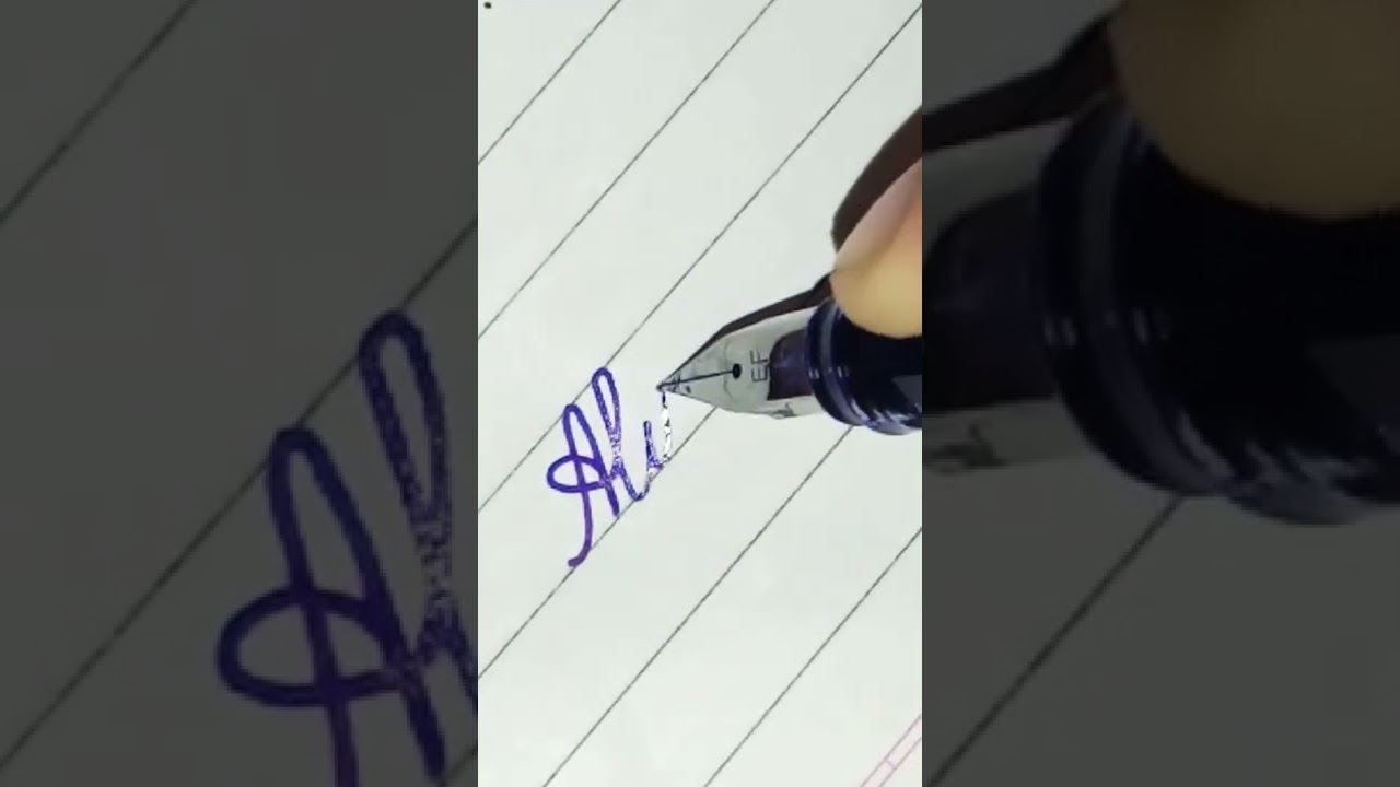 Name ALISHA in cursive writing #calligraphy #shorts #cursivewriting ...
