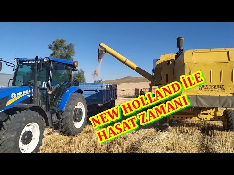 (4K) New Holland 8055 & New Holland 70-56s & New Holland TD 100 sezonu açtık fena geliyoruz