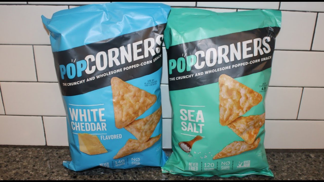 PopCorners: White Cheddar & Sea Salt Review - YouTube