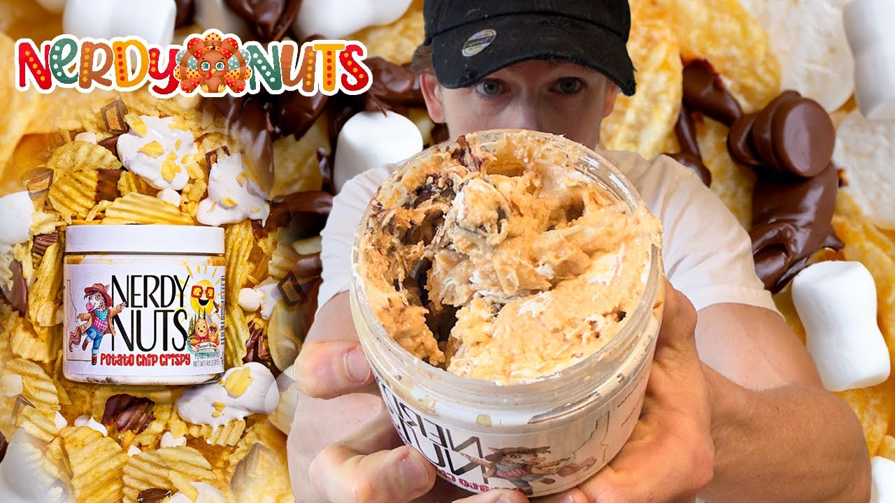 🥔🥜 Crunchy Delight! Nerdy Nut Potato Chip Crispy Peanut Butter Treat ...