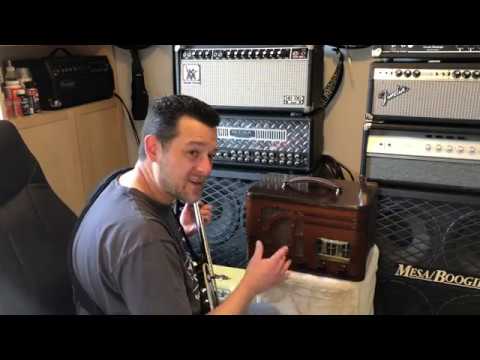 DeathCap Amps - 1957 Fender Deluxe 5E3 in a 1939 Silvertone Radio ...