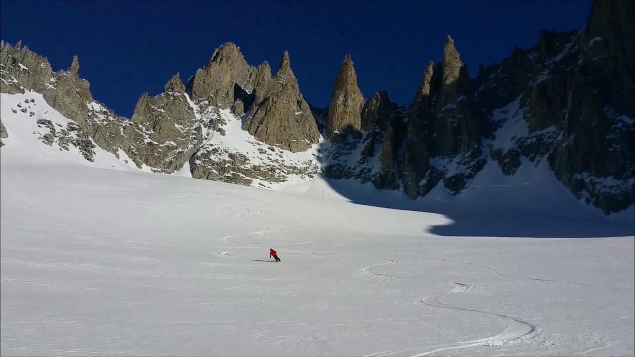 Grands Montets Chamonix Ski Guide Hors piste - YouTube