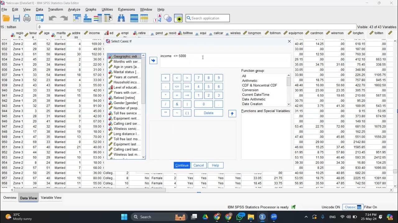 Select Cases in SPSS: Filtering Your Data Like a Pro - YouTube