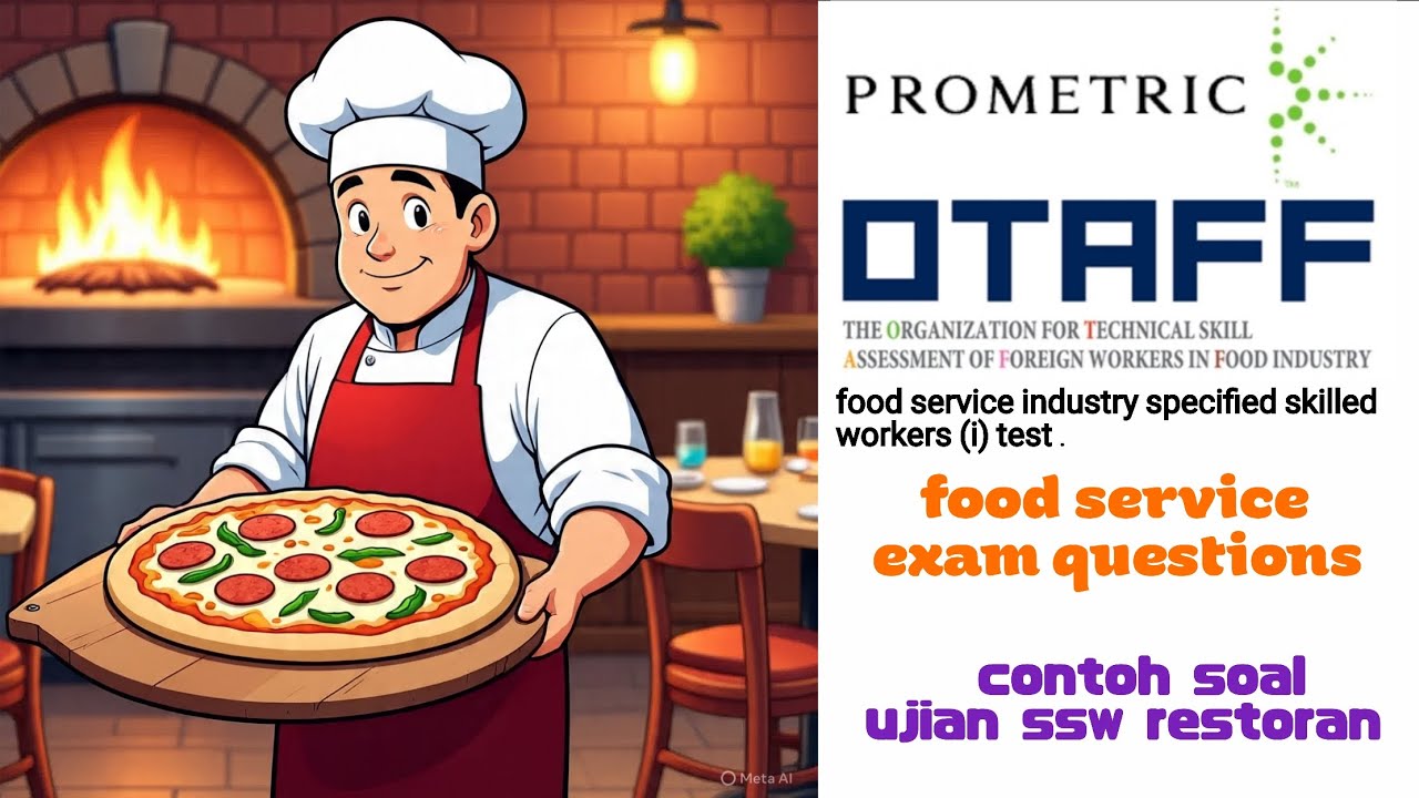 food service exam questions tokutei ginou || soal ujian ssw restoran ...