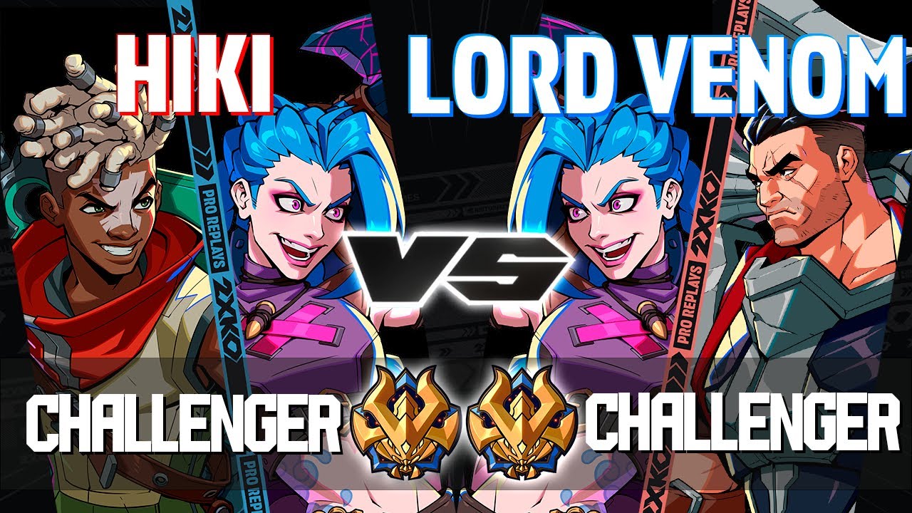 HIKI (Jinx-Ekko) vs LORD VENOM (Jinx-Darius) 2XKO Pro level replays ...