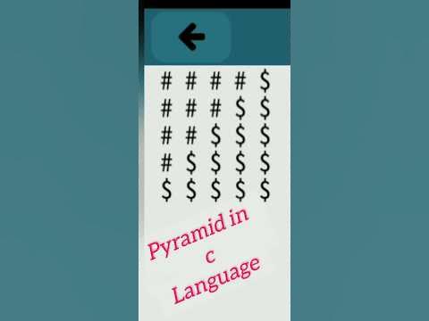 pyramid in c language | pyramid c language me kaise kare | #coding # ...