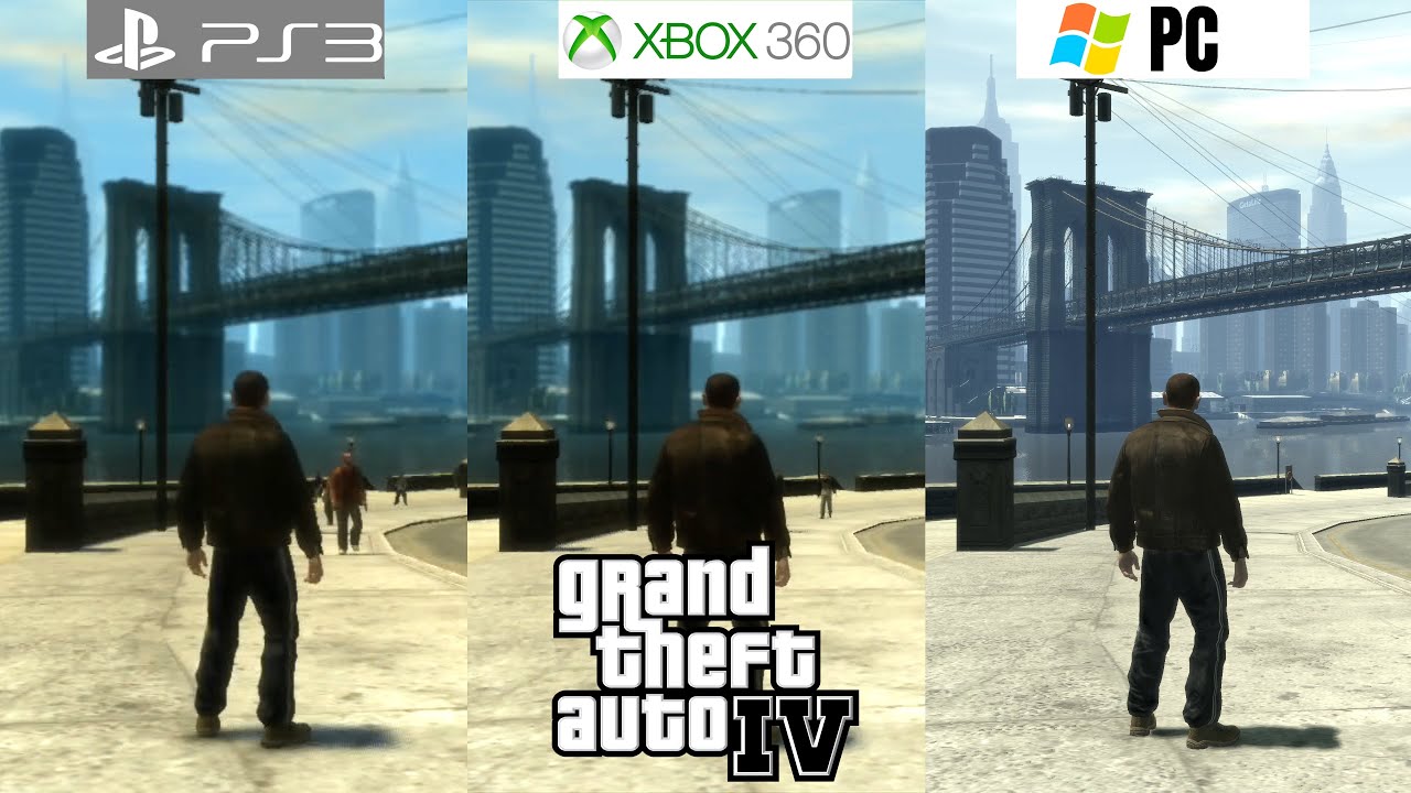 GTA 4 PS3 vs XBOX 360 vs PC - Graphics Comparison - Framerate - 4K ...
