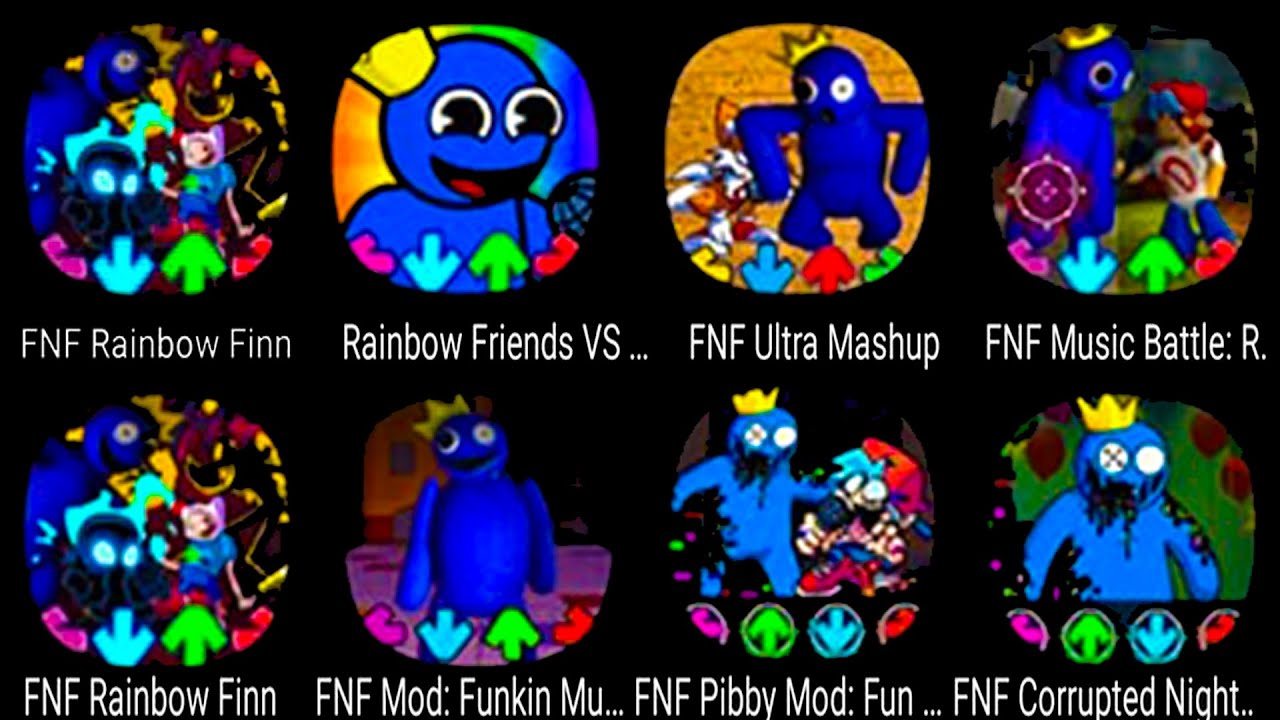 How to play FNF RainBow Finn, Rainbow Friends VS, FNF Ultra Mashup, FNF ...