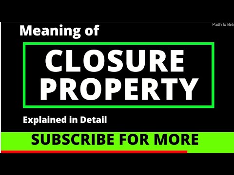 What is Closure Property - YouTube