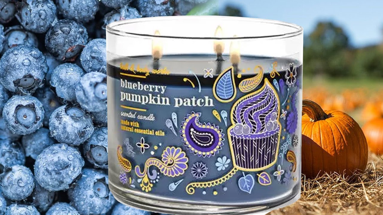 Bath & Body Works Blueberry Pumpkin Patch Candle Review - YouTube