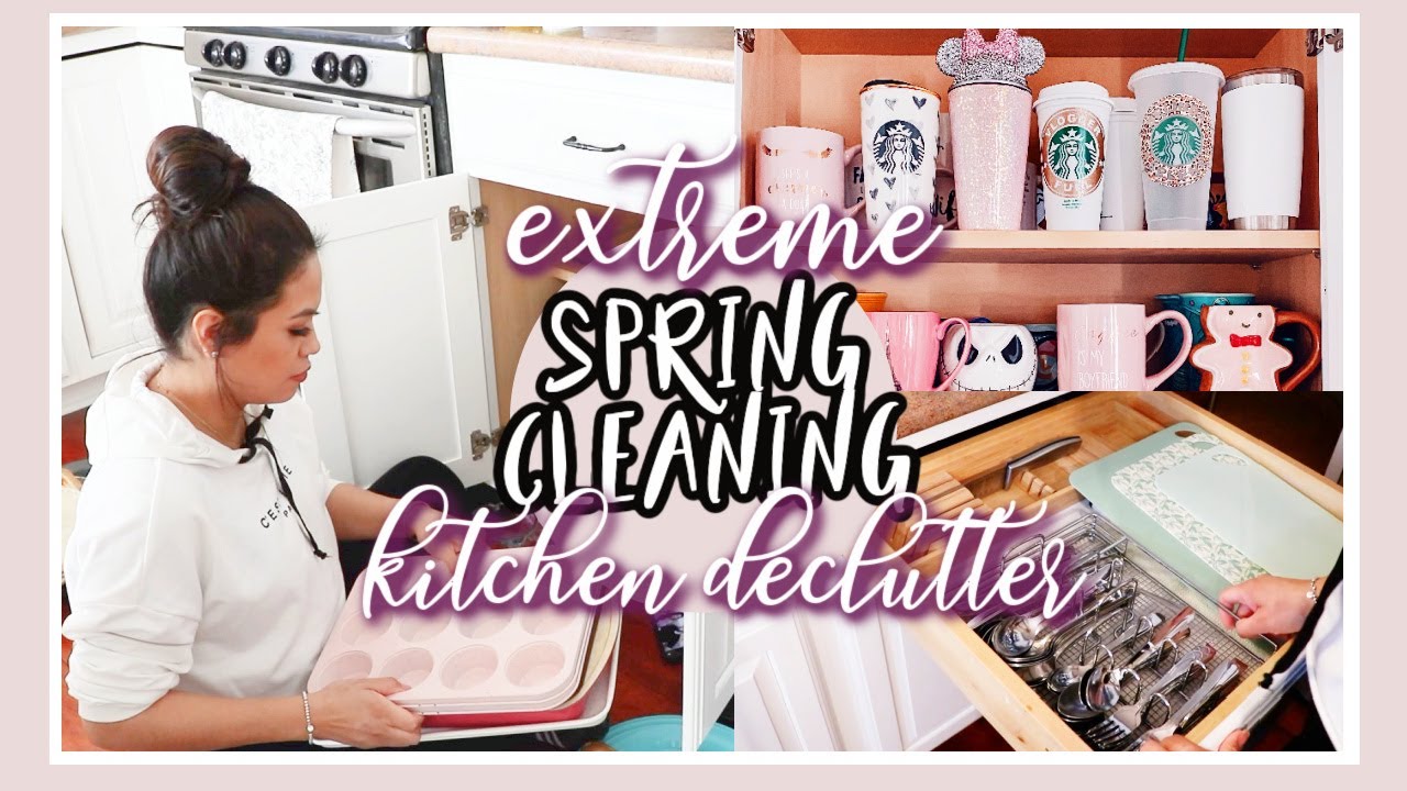 DECLUTTER YOUR KITCHEN WITH ME | SPRING CLEANING 2021 - YouTube