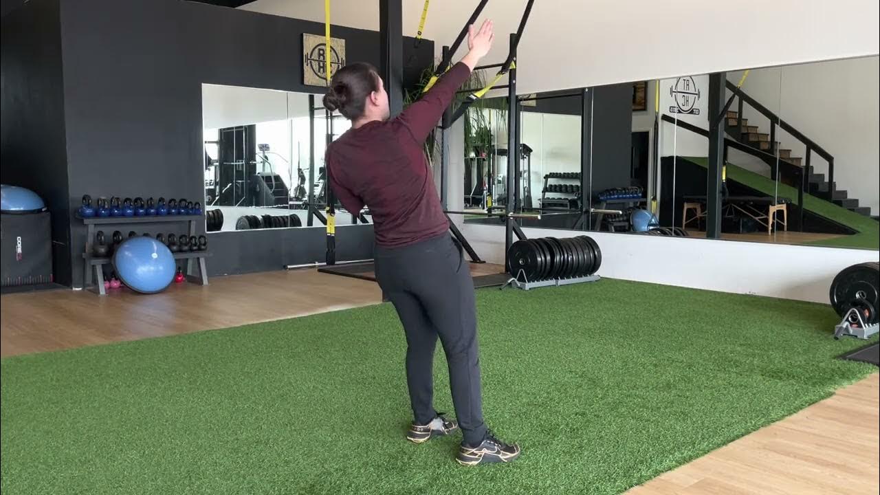 TRX single arm row rotation - YouTube
