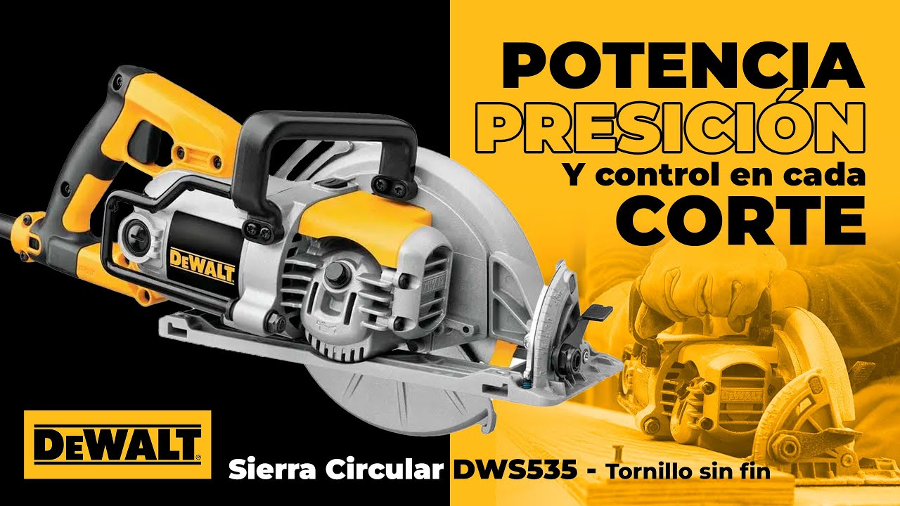 Sierra Circular DEWALT Tornillo sin Fin 🔥– ¡Domina cada Corte! DWS535B ...