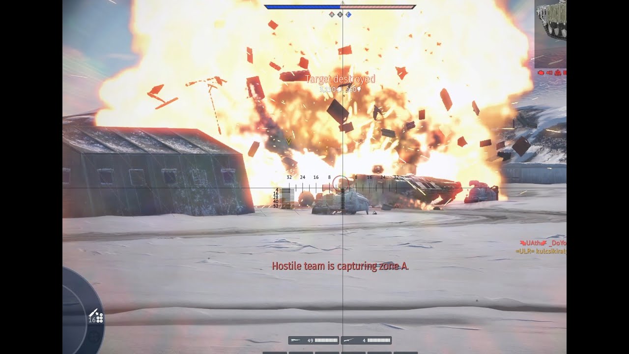 War Thunder #27 - Arctic Polar base - USA 11.0 - M1A1 AIM - Survivor ...