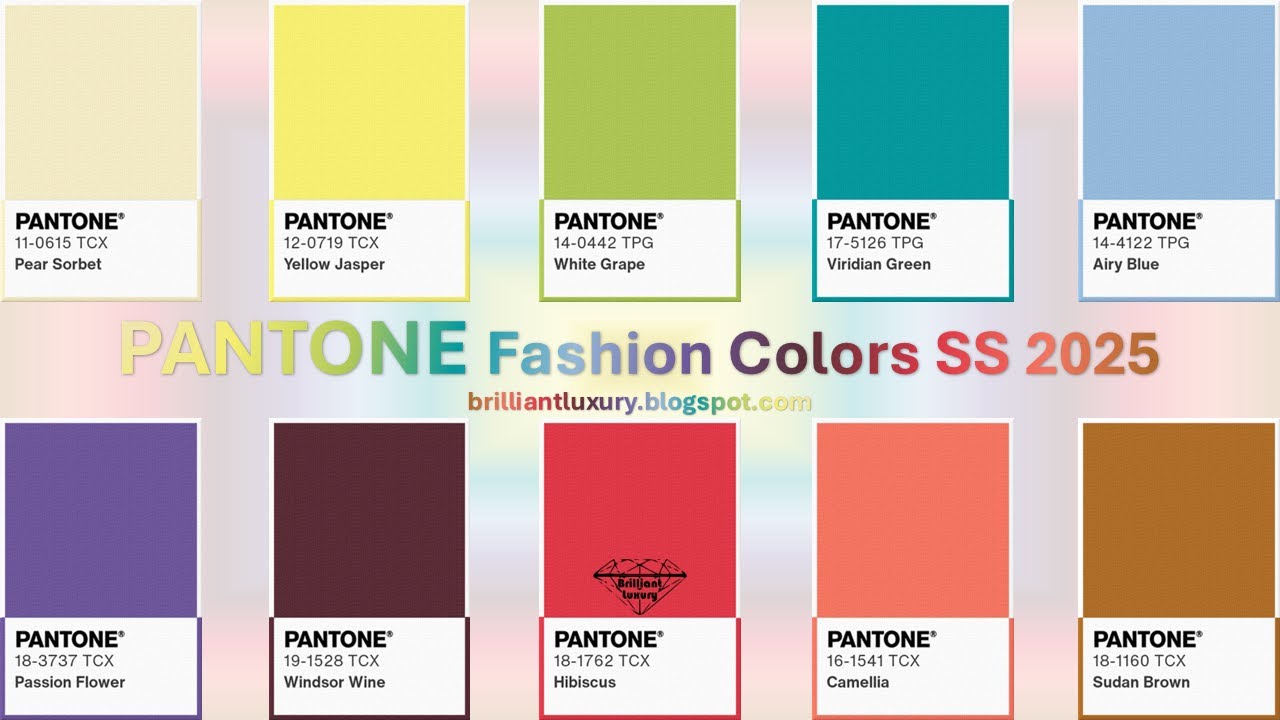 ♦Pantone Fashion Colors SS 2025 - YouTube