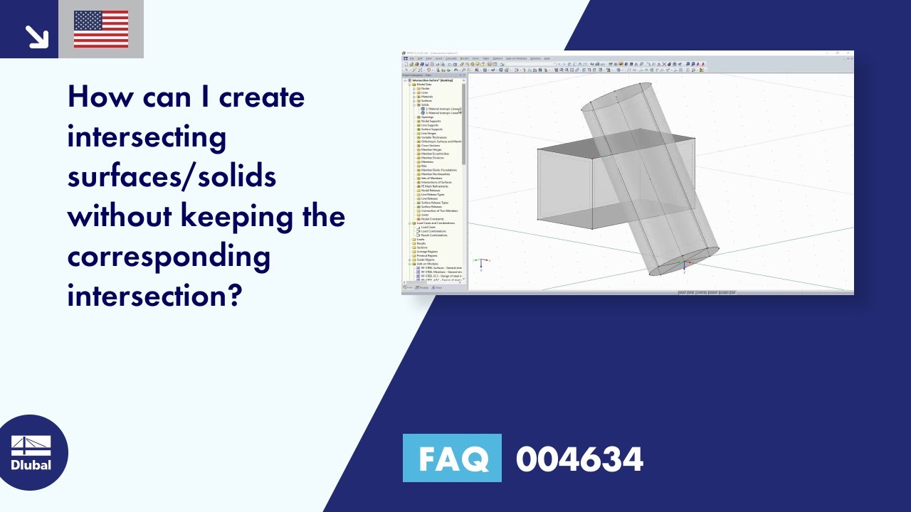 [EN] FAQ 004634 | How can I create intersecting surfaces/solids without ...