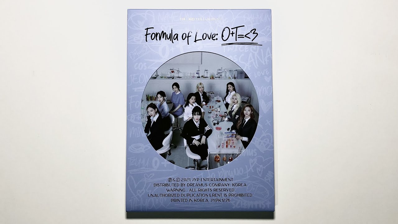 🔬KPOP Unboxing: TWICE (트와이스) 3rd Full Album FORMULA OF LOVE: O+T =3 ...