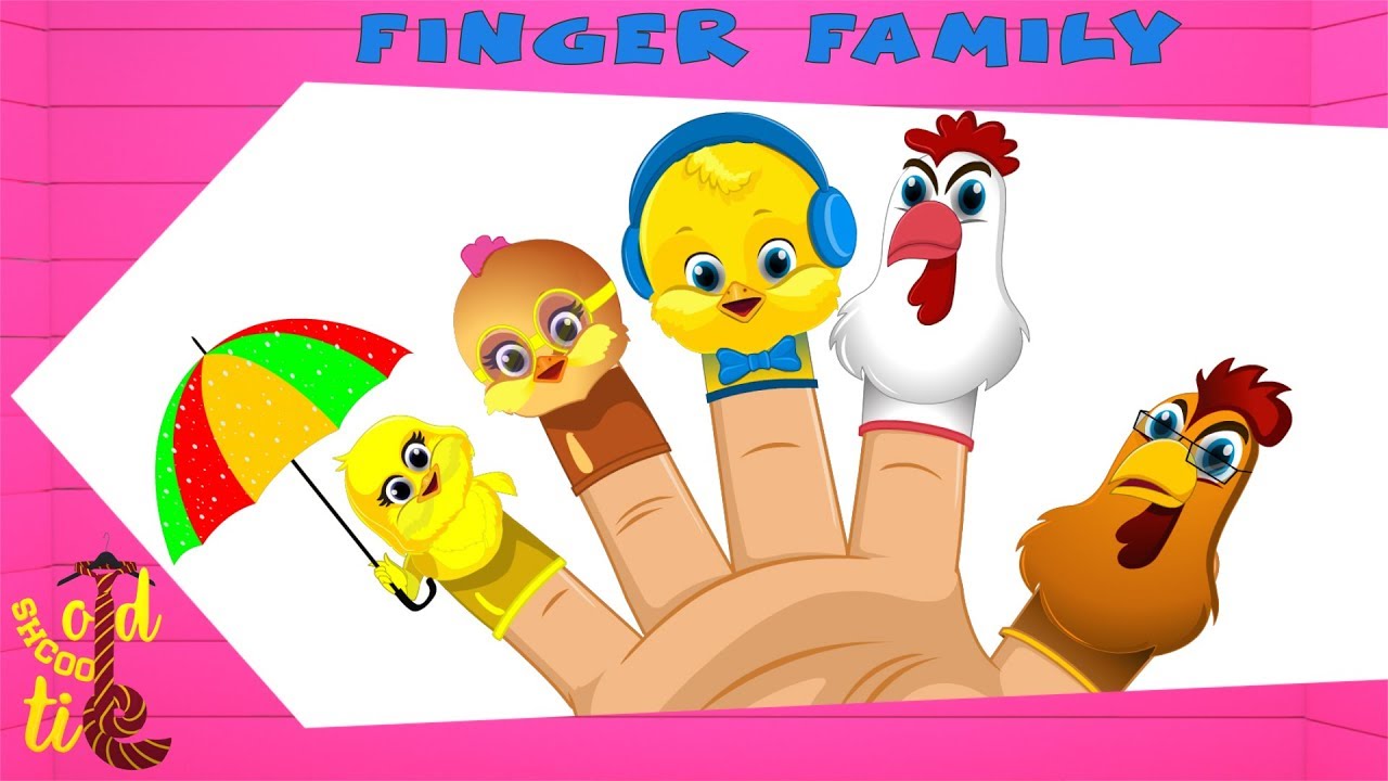 Old School Tie | Meet The Chicken Family | Finger Family Song | Nursery ...
