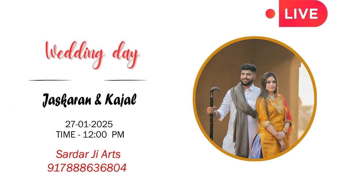 Jaskaran & Kajal { Sardar ji Arts +917888636804 } - YouTube