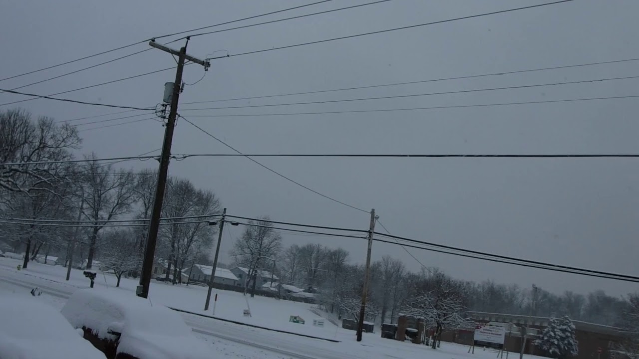 Dancing Telephone Wires in a Snow Storm - YouTube