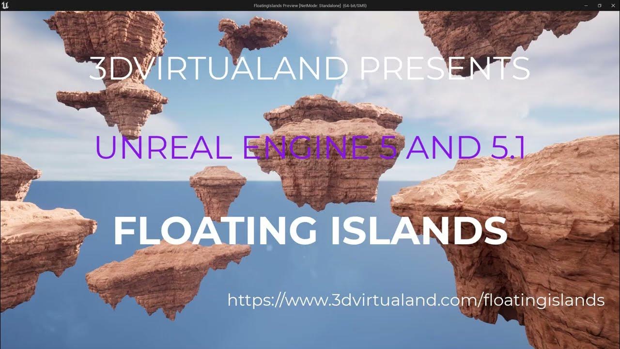 Unreal Engine 5 and 5.1 Floating Islands - YouTube