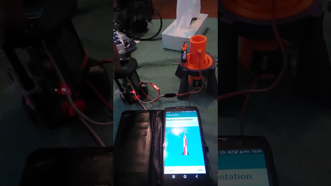 rocket gimbal test - YouTube