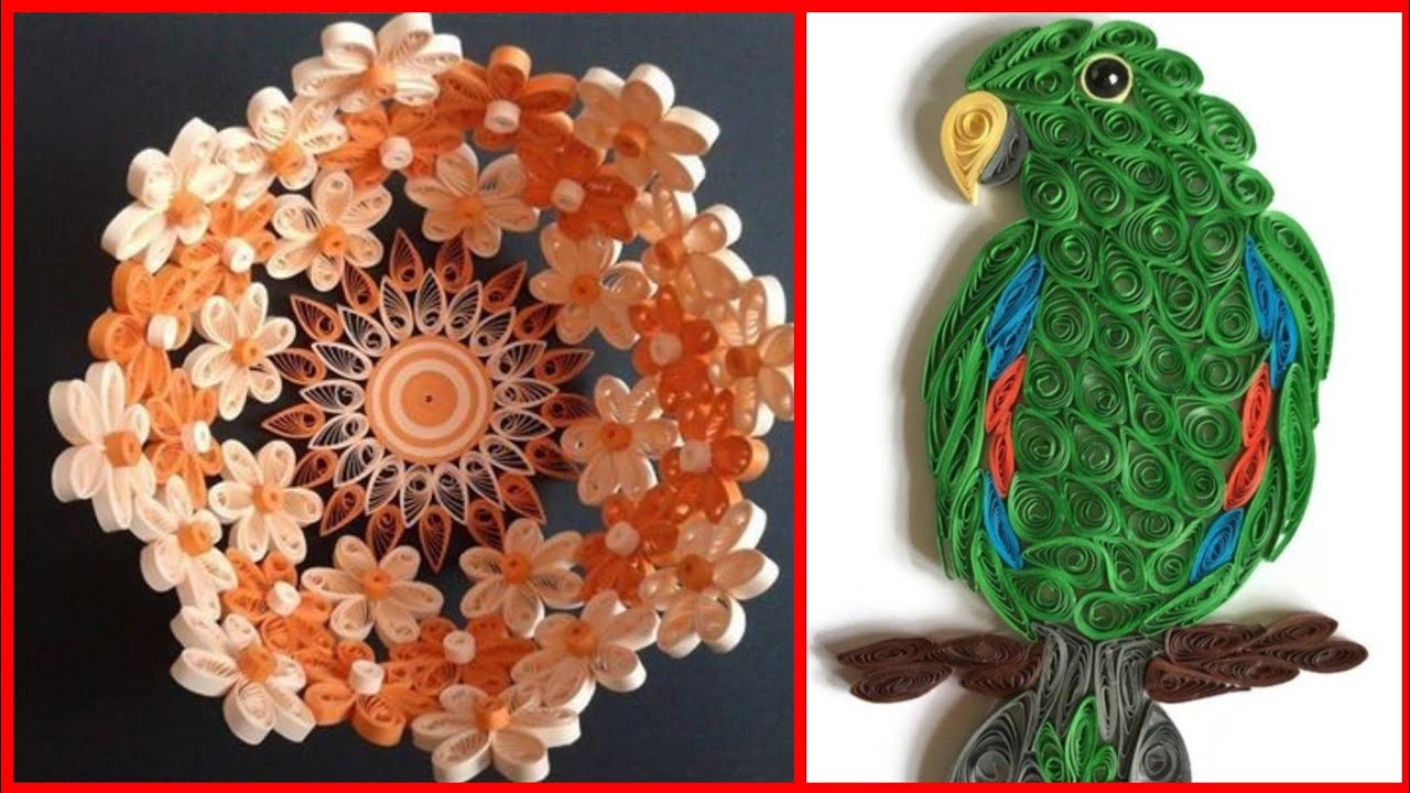 Very beautiful and latest paper quilling craft ideas - YouTube