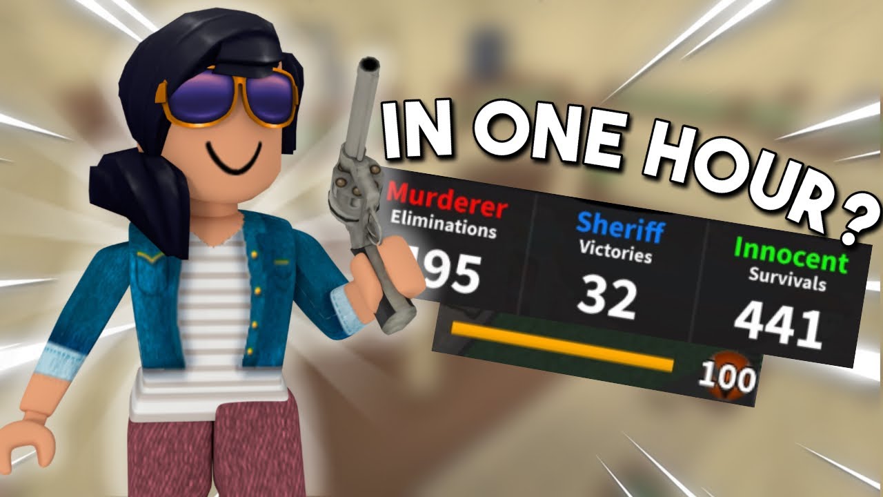 HOW FAST CAN I LEVEL UP IN MM2 IN ONE HOUR? (WITH VOICE) - YouTube