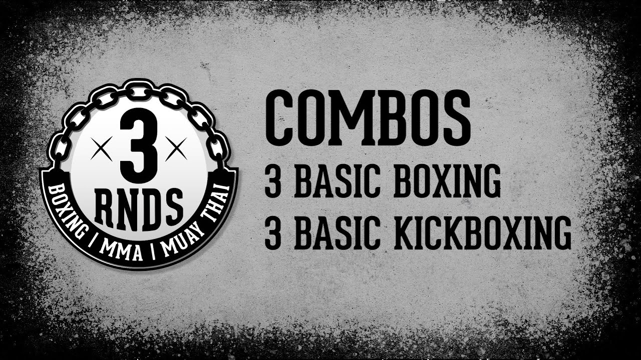 3 Round Basic Boxing and Kickboxing Combos - YouTube