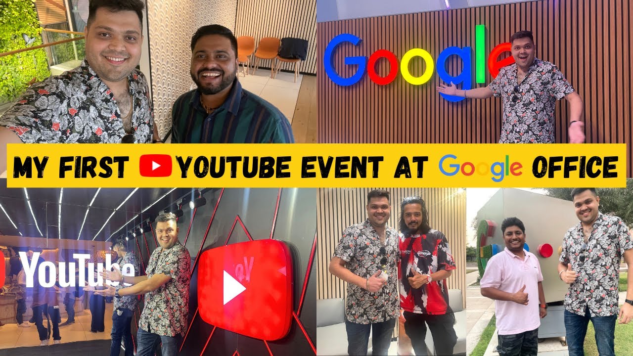 Google Office Tour 😍 | My First Youtube Event in Google Office in ...