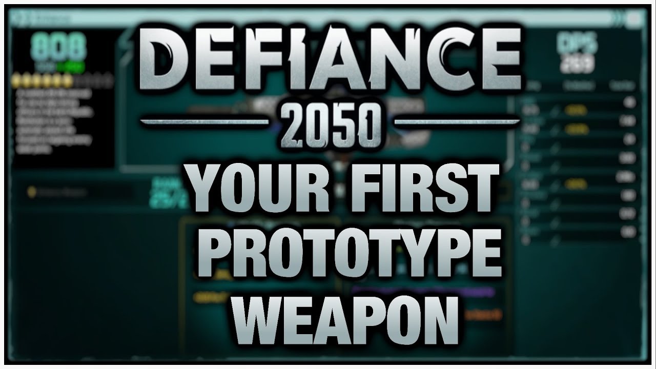 Defiance 2050 How to Get Your First Prototype Weapon - YouTube