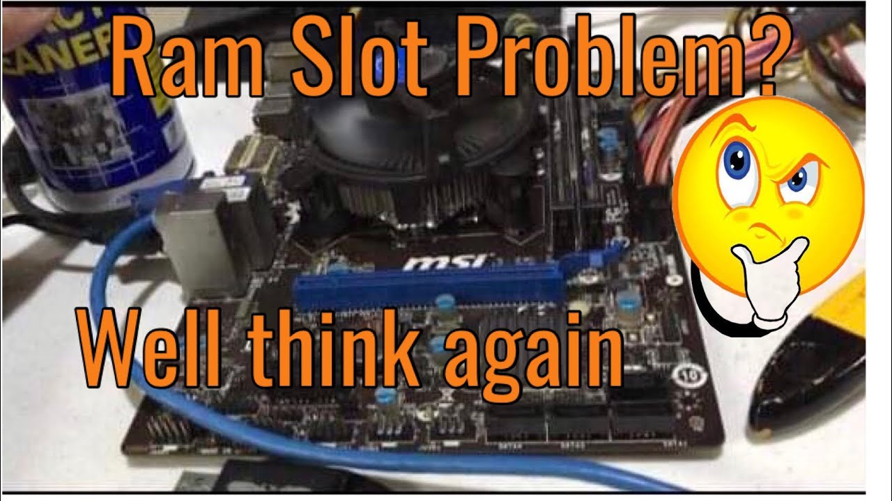 How i deal with my Intel Motherboard RAM SLOT PROBLEM - YouTube
