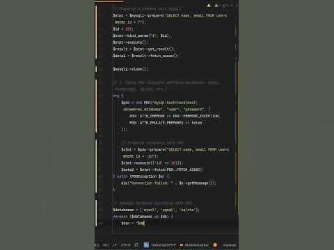 When is PDO better than MySQLi? PDO vs MySQLi: The Surprising #php #performance Trick! - YouTube