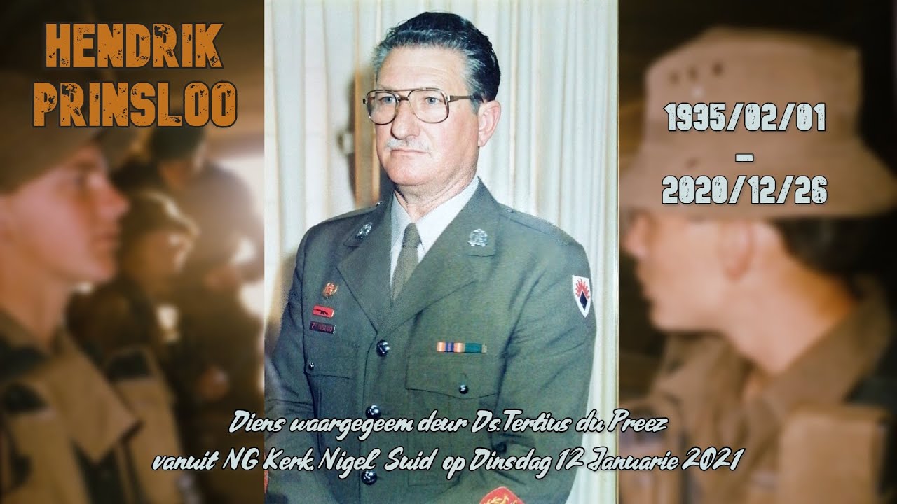 Gedenkdiens van Hendrik Prinsloo - YouTube