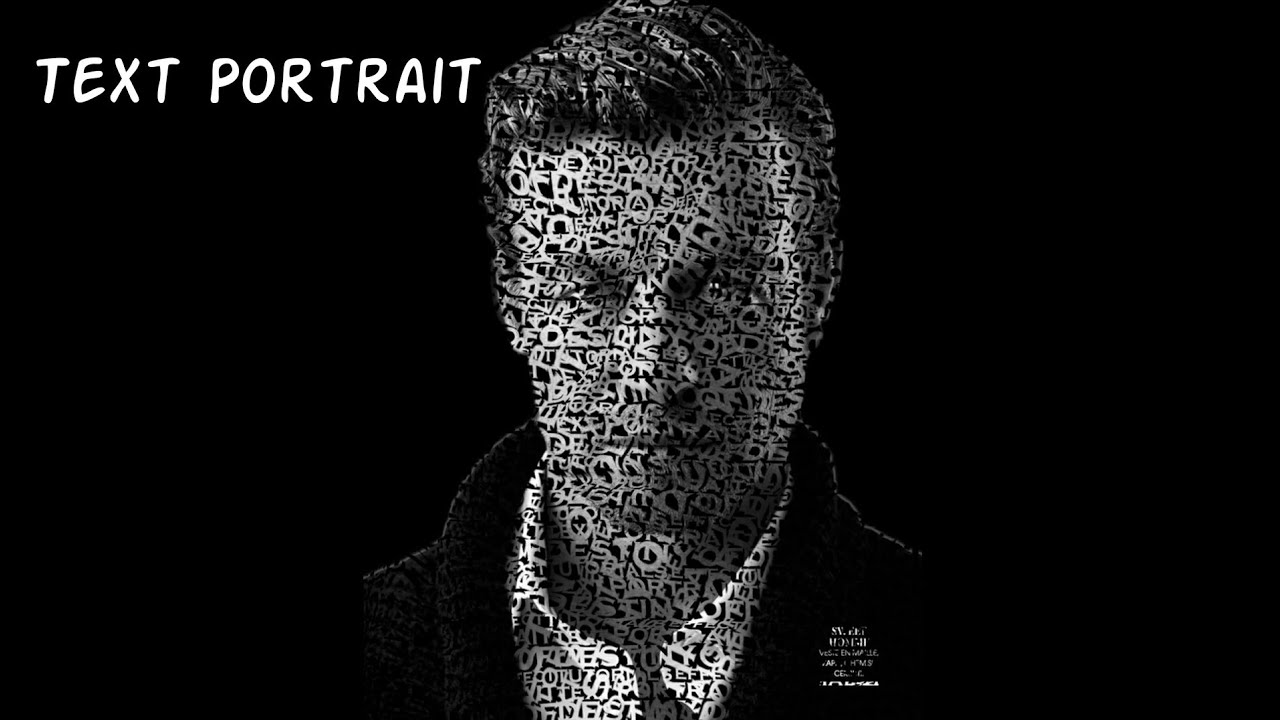 Text Portrait Effect | Photoshop Tutorials - Destiny of Tutorials - YouTube