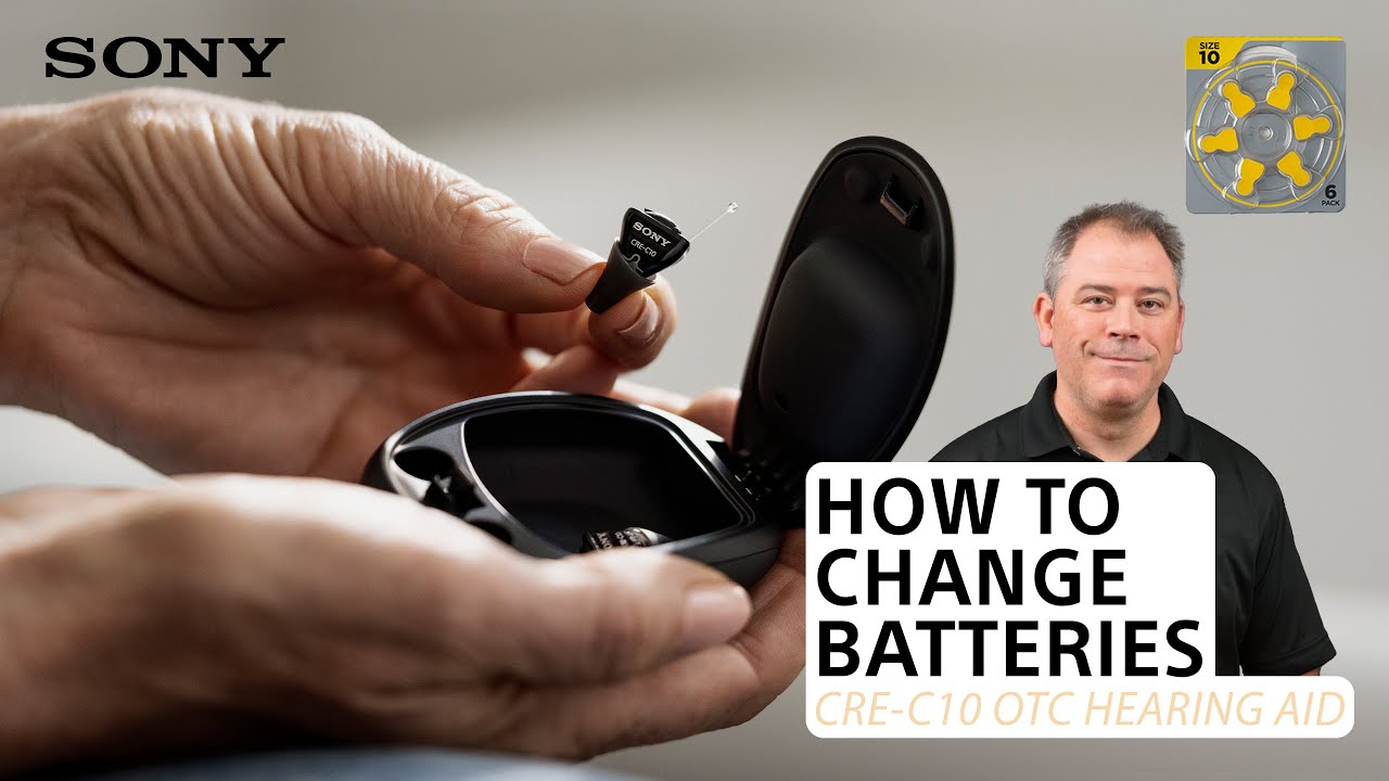 Sony | How to change the batteries - CRE-C10 Self-fitting, Over-the ...
