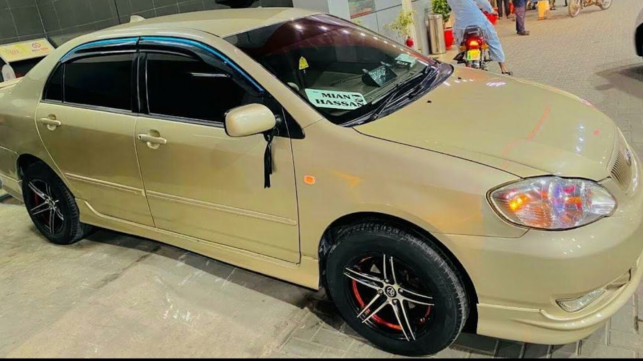 Toyota Corolla Saloon Golden Modified - YouTube