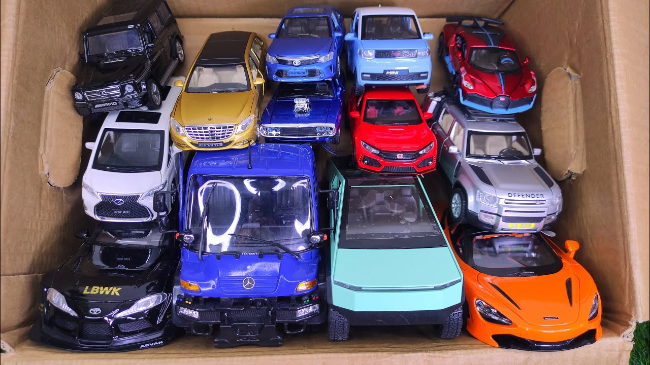 Box Full of Cars Mclaren, BMW, Ferrari, Mini Cooper, Toyota, Honda ...