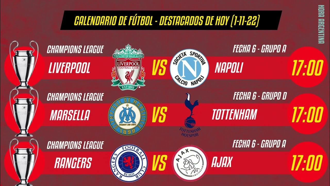 Partidos de futbol (Champions HOY) - Quien juega hoy en champions ... Partidos de futbol (Champions HOY) - Quien juega hoy en champions ...