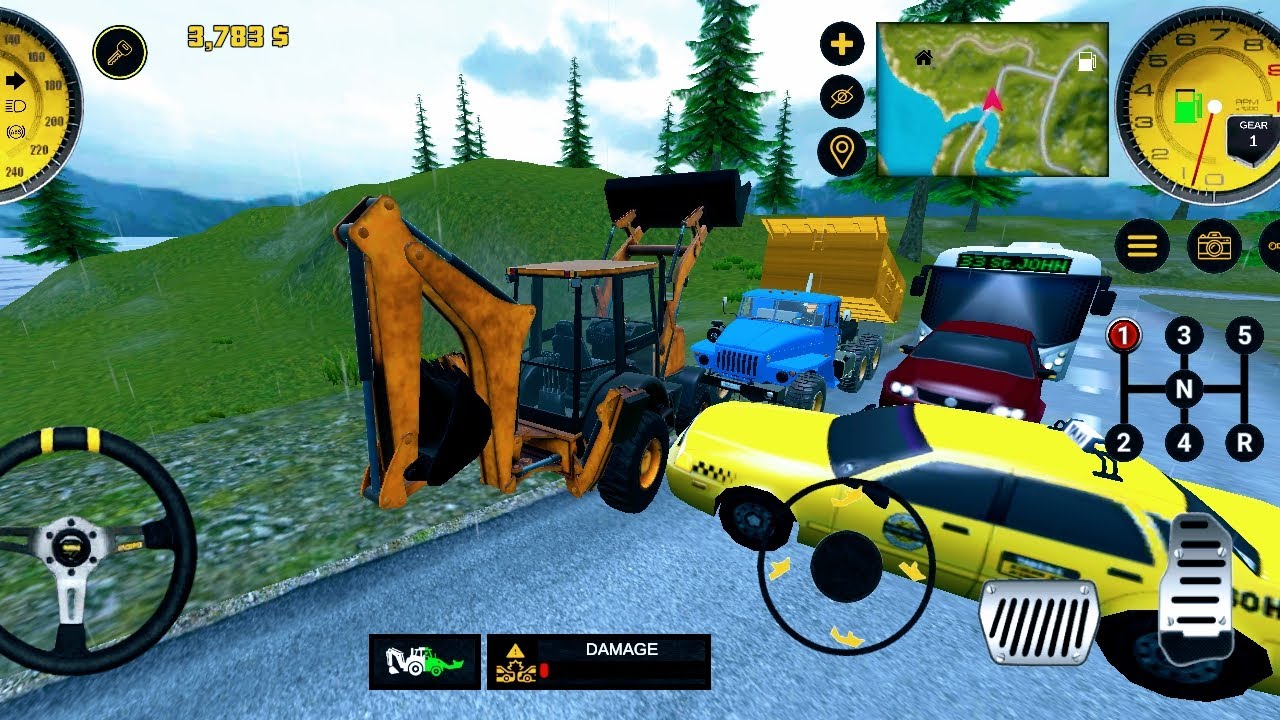WELCOME TO BACKHOE LOADER JCB SIMULATOR game video - YouTube