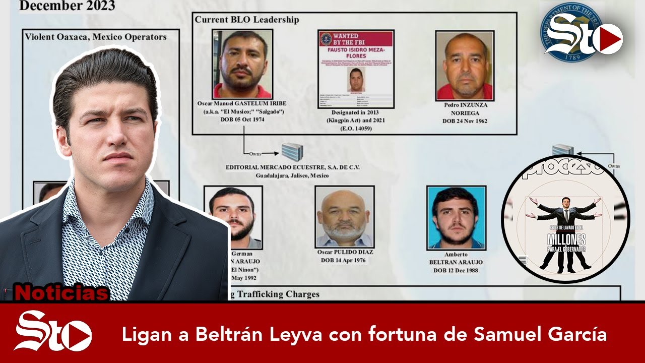 Ligan a Beltrán Leyva con fortuna de Samuel García - YouTube