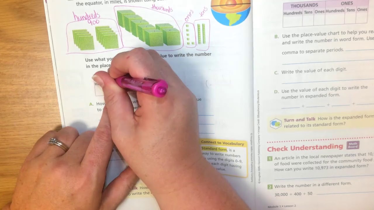 4th Grade Module 1, Lesson 2 - YouTube