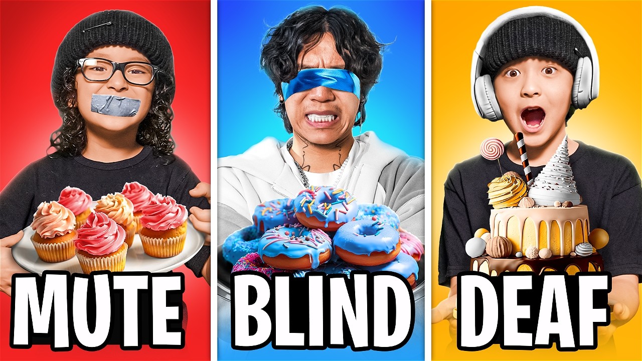 DEAF, BLIND, & MUTE BAKING CHALLENGE!! | The Shluv Family - YouTube